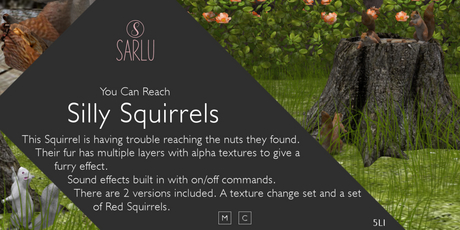 Second Life Marketplace - !S! Silly Squirrels: You Can Reach v2.0